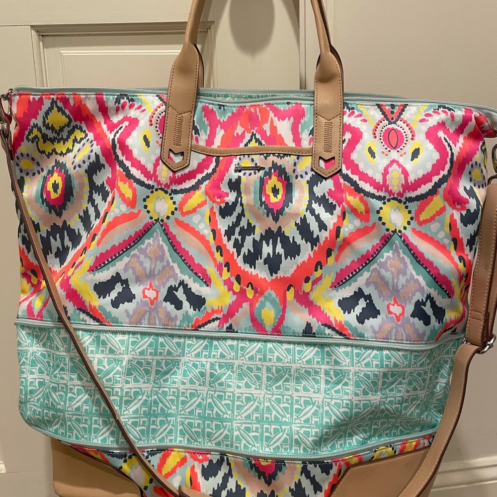 Stella & Dot Expandable Getaway Bag Tote Diaper Bag, … - Gem